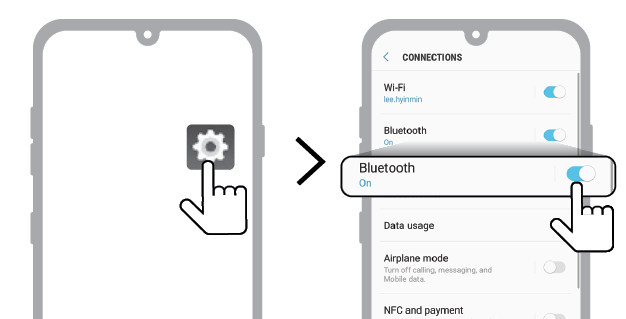Connecting via Bluetooth